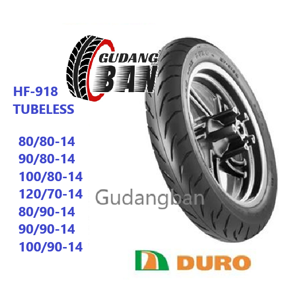 Jual ( HF918 - RING 14 ) DURO 80 / 90 / 100 / 120 70 14 Ban IMPORT ...