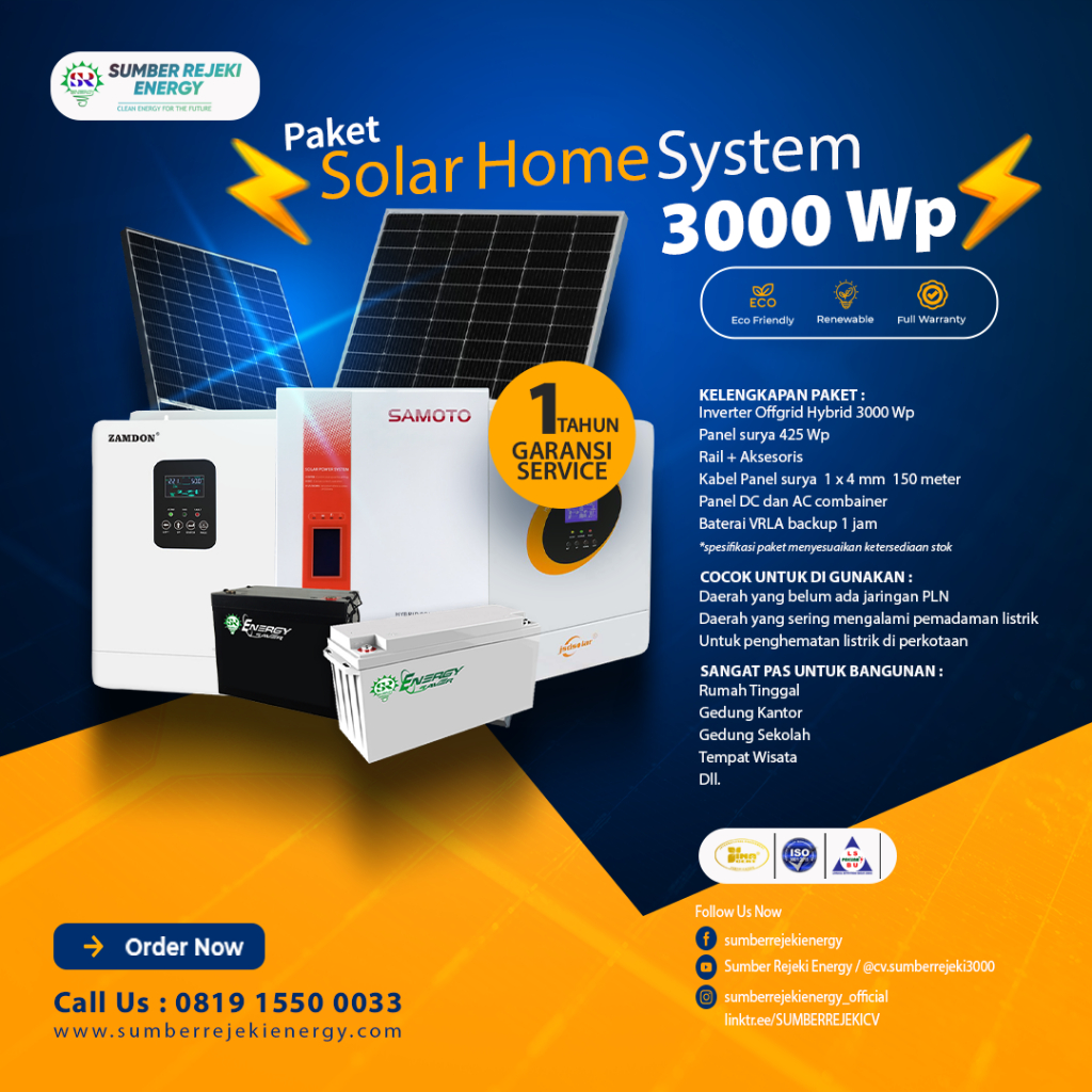 Jual Solar Panel Panel Surya Pembangkit Listrik Tenaga Surya Baterai ...