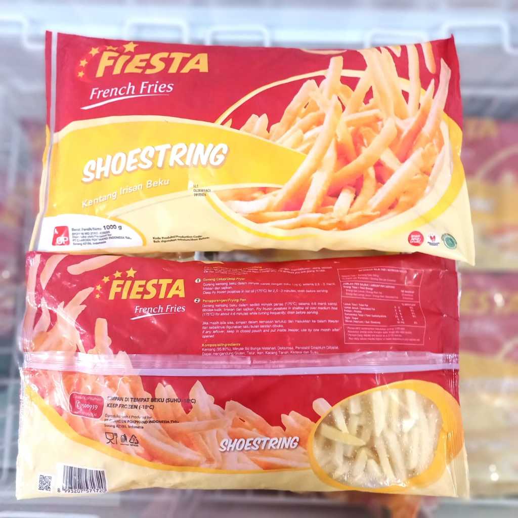 Jual Fiesta French Fries Shoestring Kentang Goreng 1kg | Festive Frozen ...