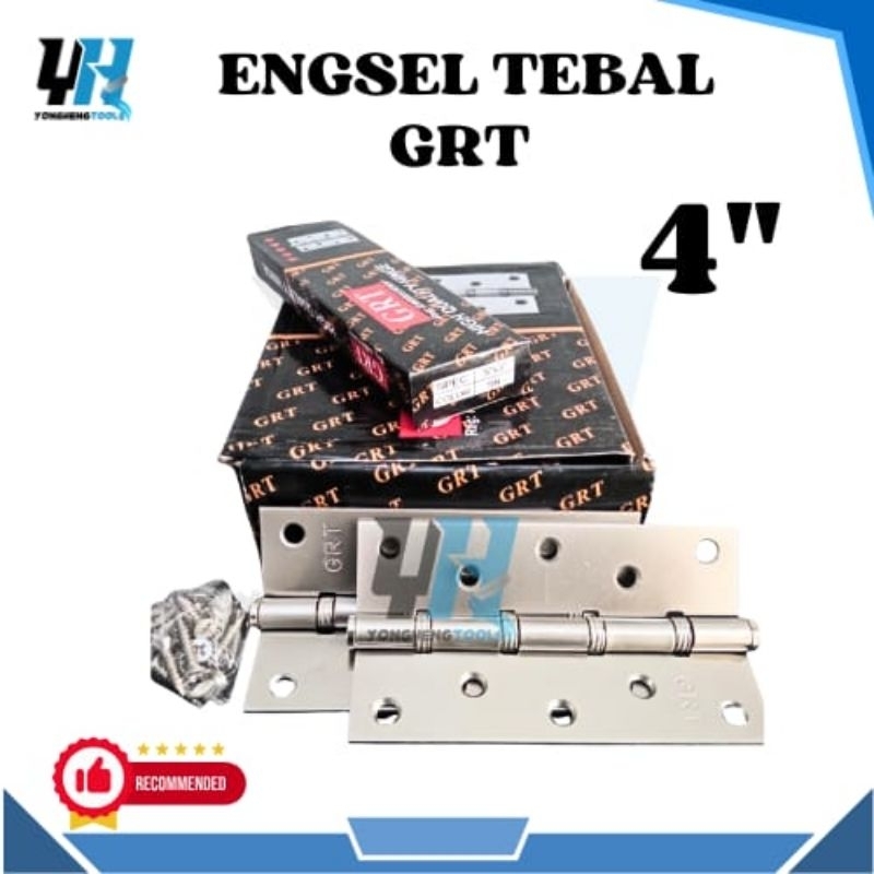 Jual [1Dus/6Pasang] Engsel Pintu Jendela Engsel Bearing Tebal GRT 4 ...