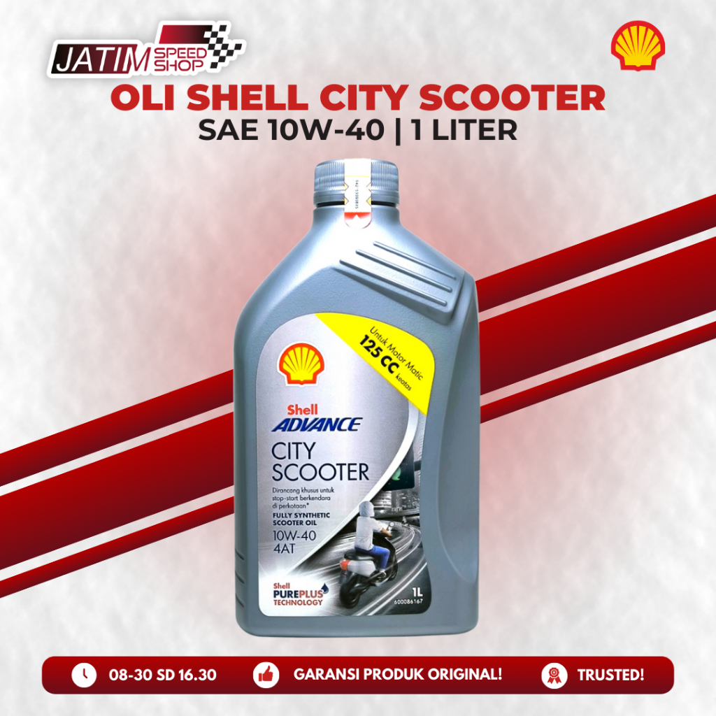 Jual Oli Shell Advance City Scooter SAE 10W-40 1000 ML / 1 LT Original ...