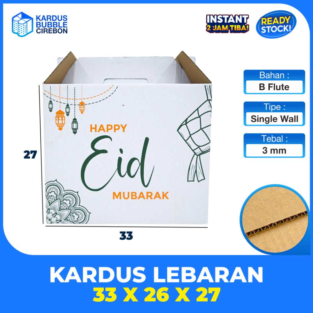 Jual Box Parcel 33 x 26 x 27 cm Box Parcel 33x26x27 cm / dus lebaran ...