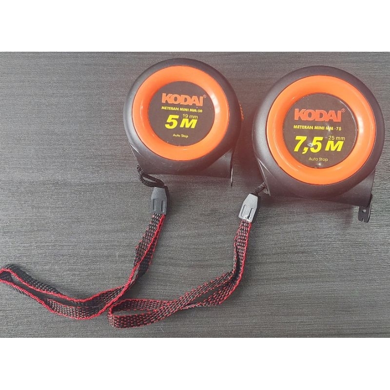 Jual Meteran Tukang Merk Kodai Measuring tape Panjang 5 meter dan 7,5 ...