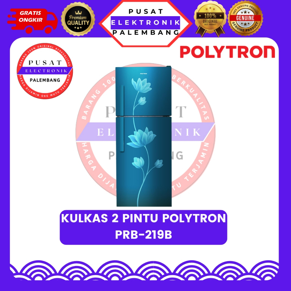 Jual KULKAS 2 PINTU POLYTRON PRB-219B KULKAS 2 PINTU PALEMBANG | Shopee ...