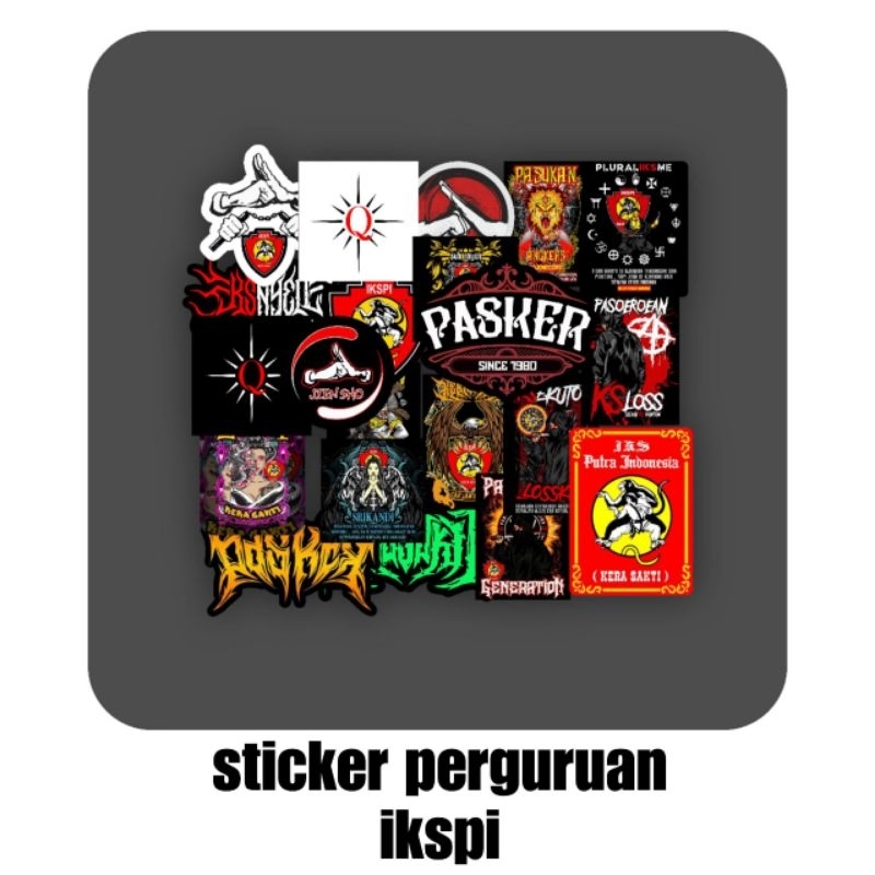 Jual Stiker Perguruan Ikspi, PSHT, PSHW TM, PAGARNUSA ISI 30PCS ...
