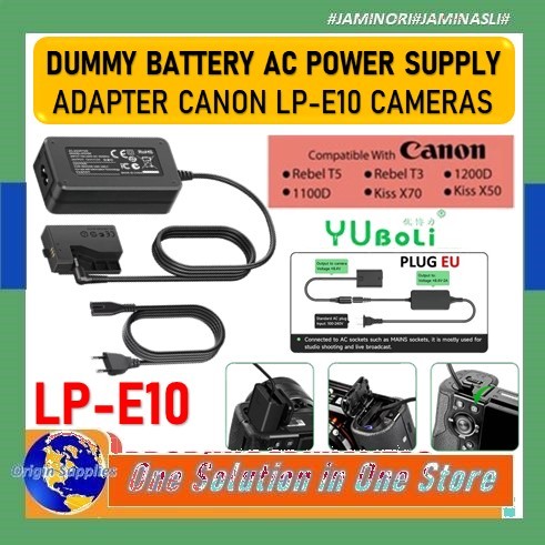 Jual Dummy Battery Canon LP-E10 - DC Coupler Baterai untuk VLOG ...