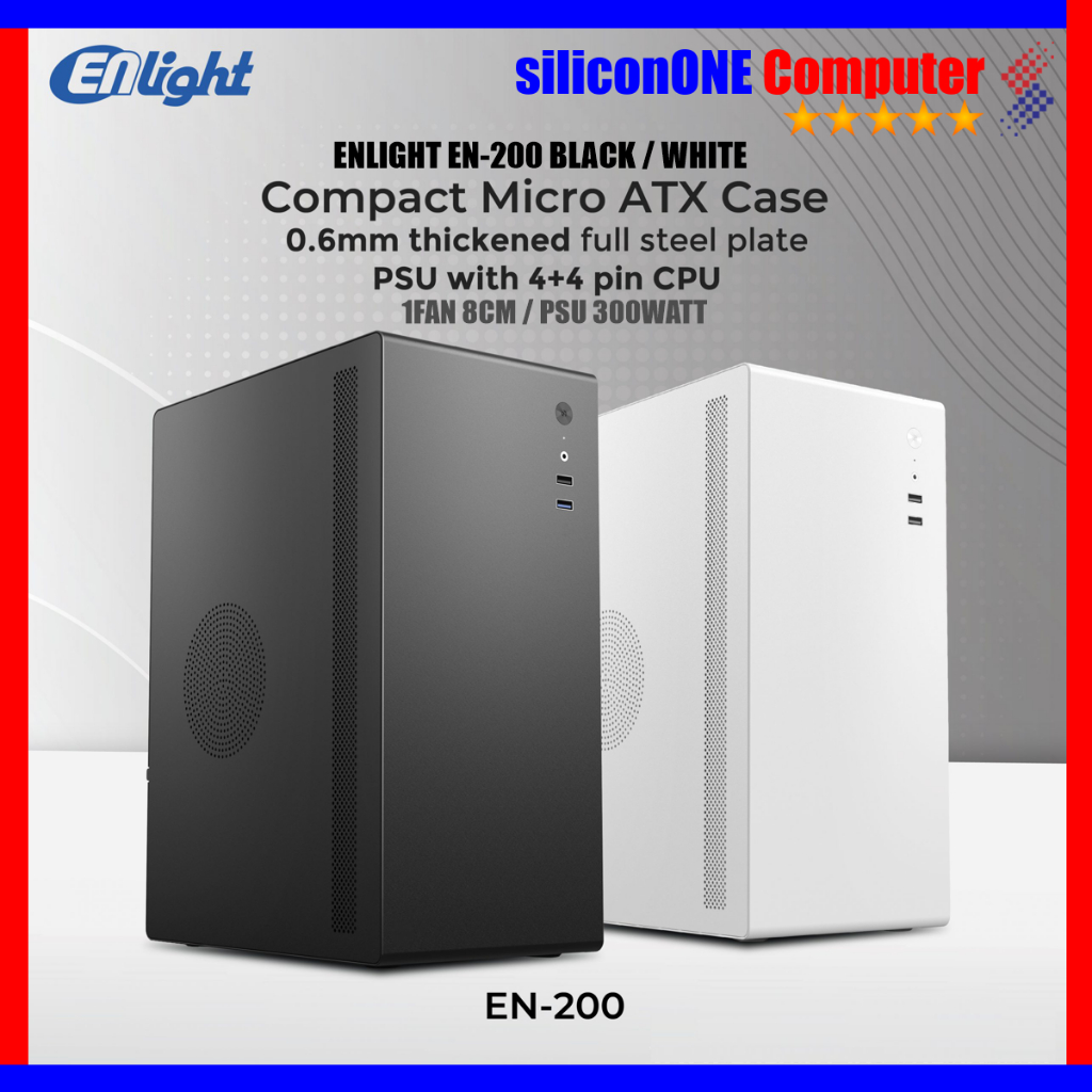Jual ENLIGHT EN-200 PSU300W 1FAN 8CM EN200 MATX | Shopee Indonesia