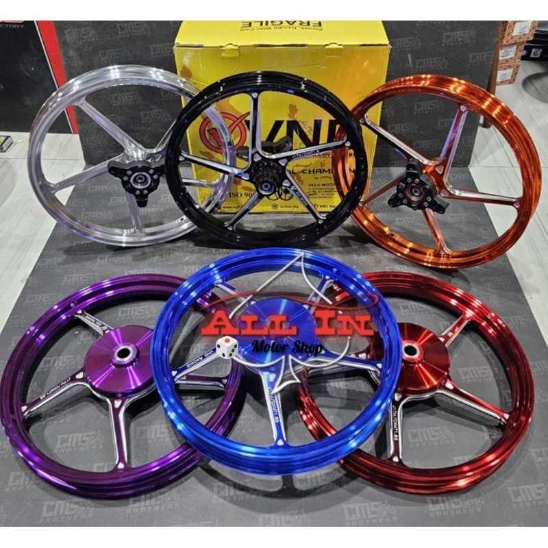 Jual Velg vnd ak55 ring 17 aerox new/aerox old chrome-vnd ak 55 new aerox ring 17 all new aerox ...