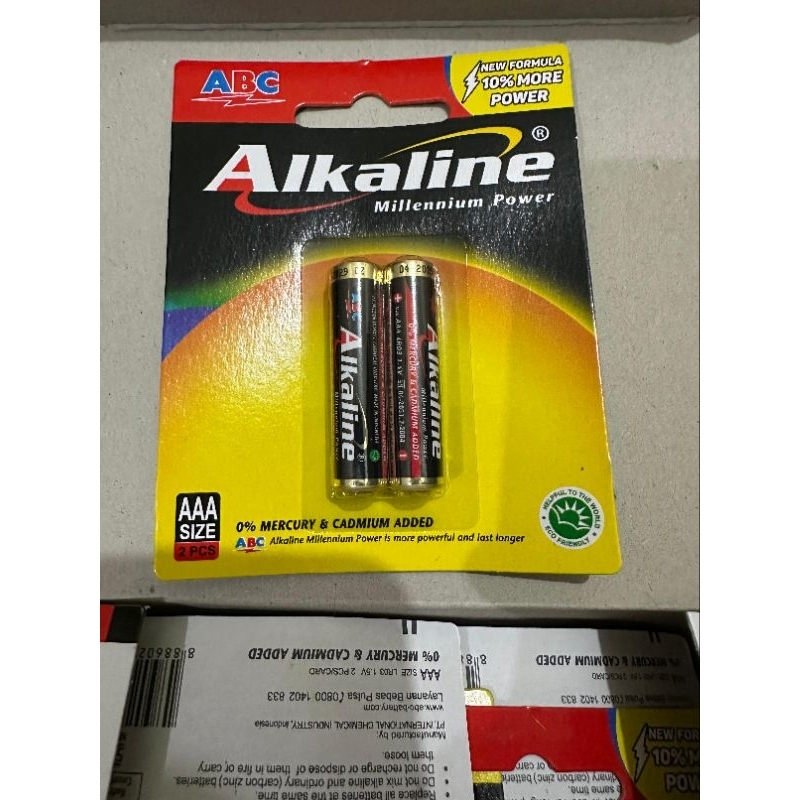 Jual Baterai Alkaline ABC AAA/A3 ISI 2PCS | Shopee Indonesia