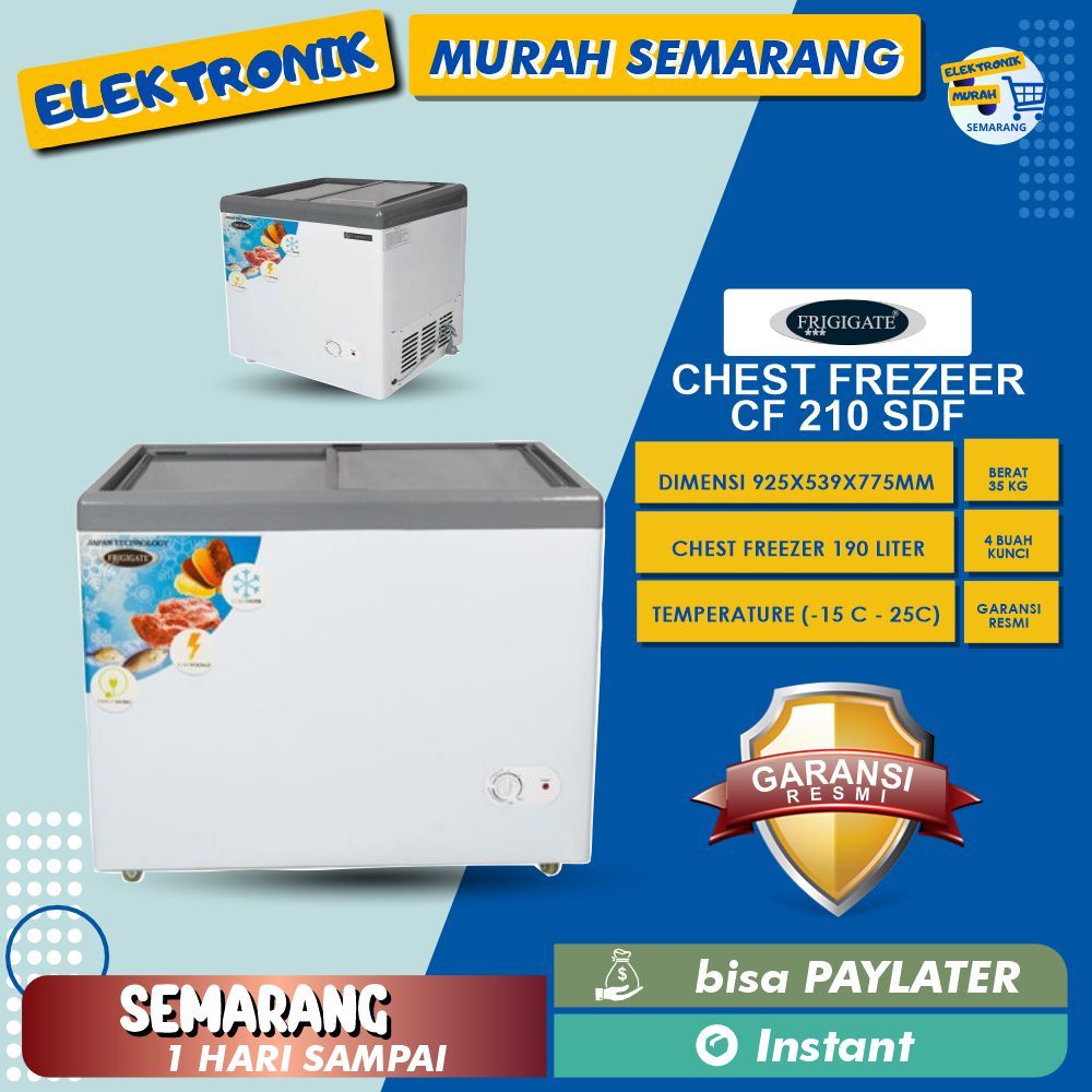 Jual Chest Freezer Frigigate Sliding 184 Liter CF210SDF LV / CF 210 SDF ...
