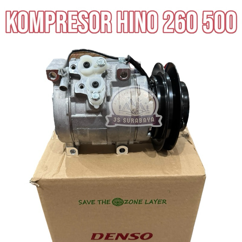 Jual Kompresor Hino 10S15C 260 500 Denso Ac Mobil Truk (Baru/New ...