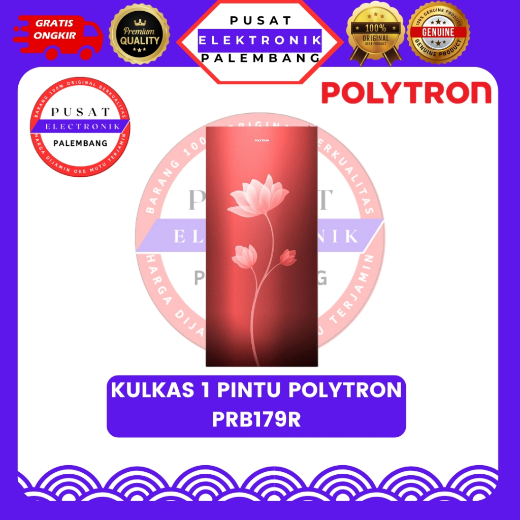 Jual KULKAS 1 PINTU POLYTRON PRB-179R KULKAS 1 PINTU PALEMBANG | Shopee ...