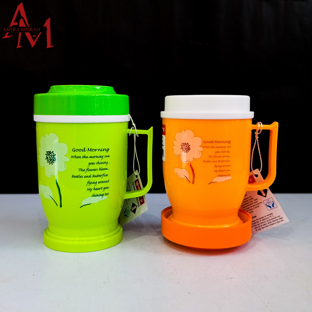 Jual LION STAR GELAS THERMO CUP 350ML M-1 (1395) & CUP 450ML M-2 ( 1396 ) | Shopee Indonesia
