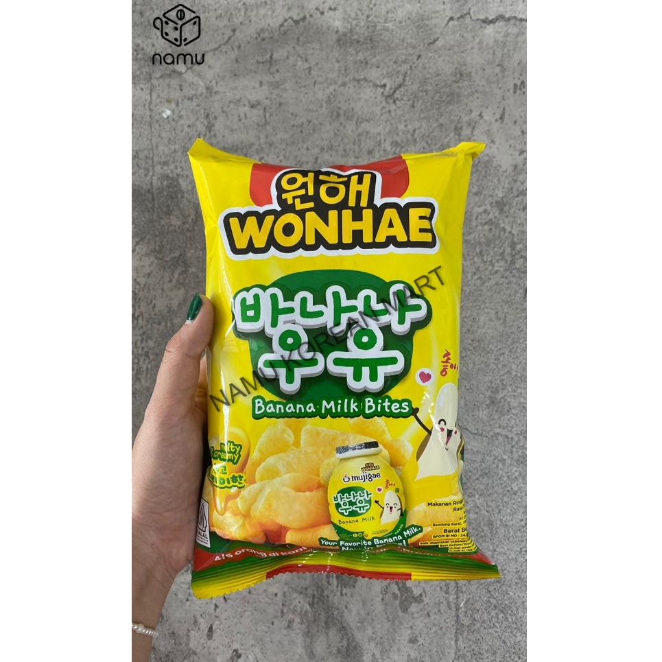 Jual Wonhae Banana Milk Bites Original / Snack Rasa Susu Pisang ...