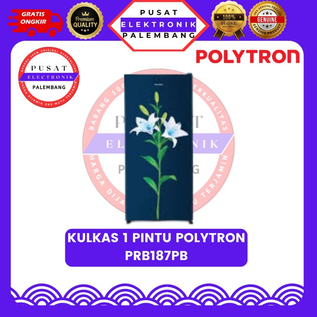 Jual KULKAS 1 PINTU POLYTRON PRB-187 KULKAS 1 PINTU PALEMBANG | Shopee ...