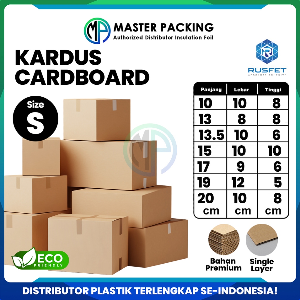 Jual Kardus Box Packing Dus Varian Ukuran Small Karton Single Layer ...