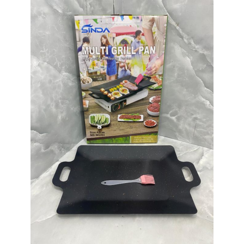 Jual MULTY GRILL PAN BBQ DATAR / PANCI PEMANGGANG SERBAGUNA | Shopee ...
