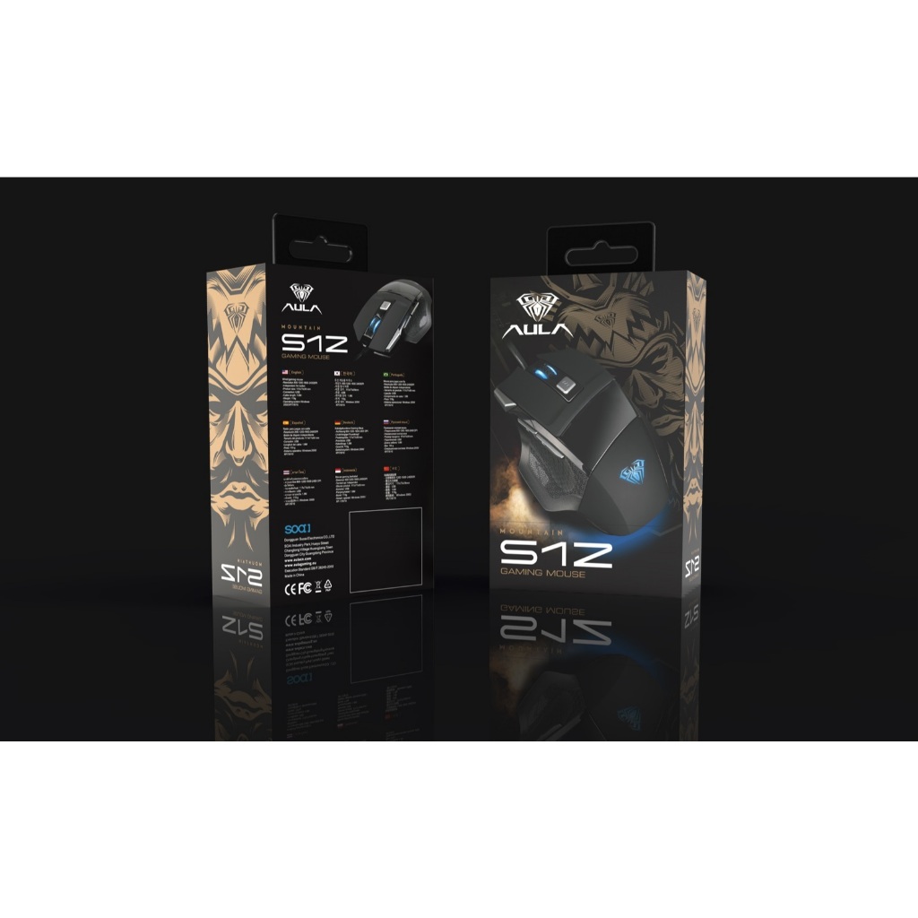 Jual Mouse Gaming Aula S12 Black | Shopee Indonesia