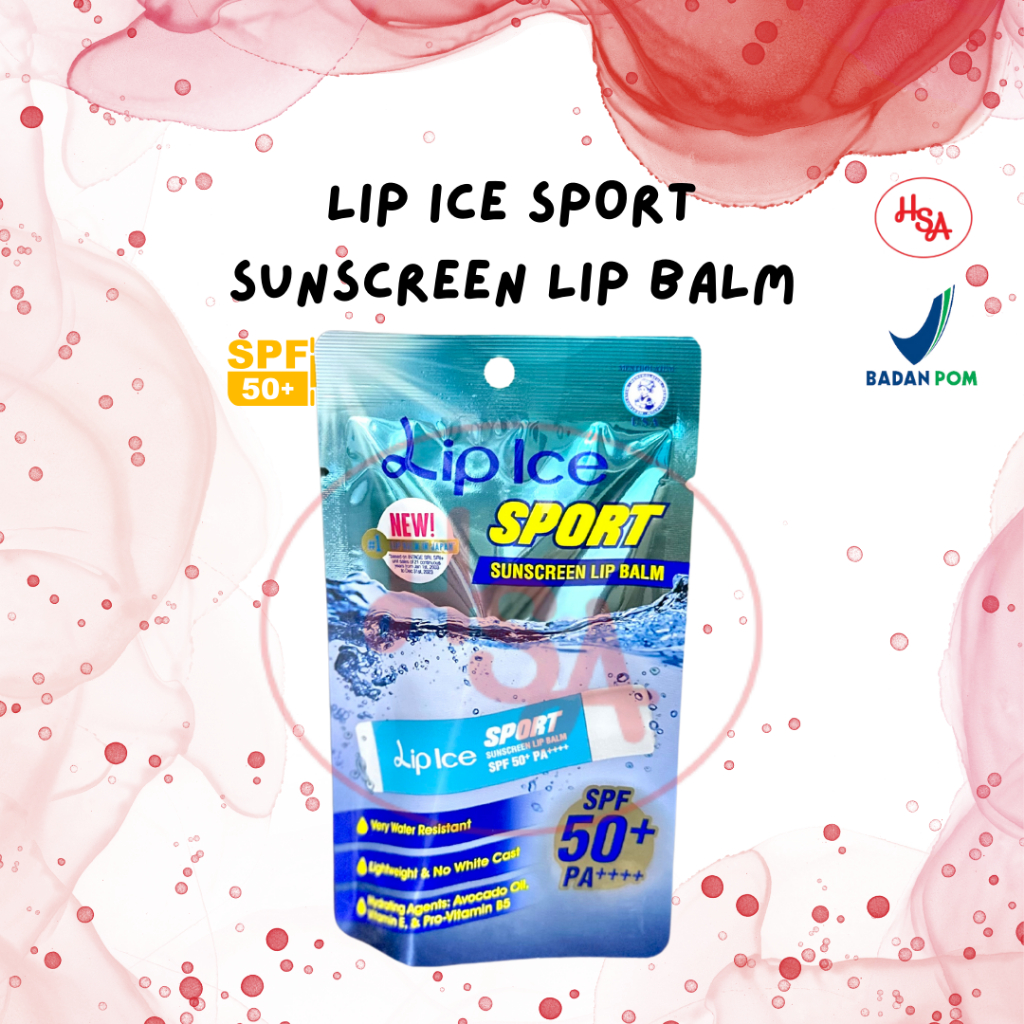 Jual Lip Ice Sport Sunscreen Lip Balm SPF 50+ PA++++ / Pelembab Bibir ...