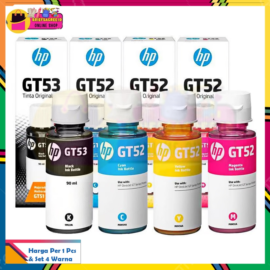 Jual Tinta Hp Ink GT53 GT52 For Printer GT5810 GT5820 Original New ...