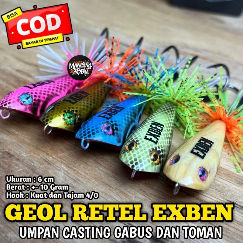 Jual GEOL RETEL EXBEN UMPAN GACOR CASTING TOMAN DAN CASTING GABUS | Shopee Indonesia