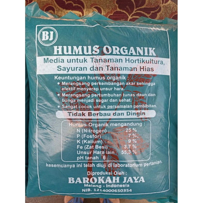 Jual 1 Pack Pupuk Humus Organik Barokah Jaya - Pupuk Tanaman Organik ...