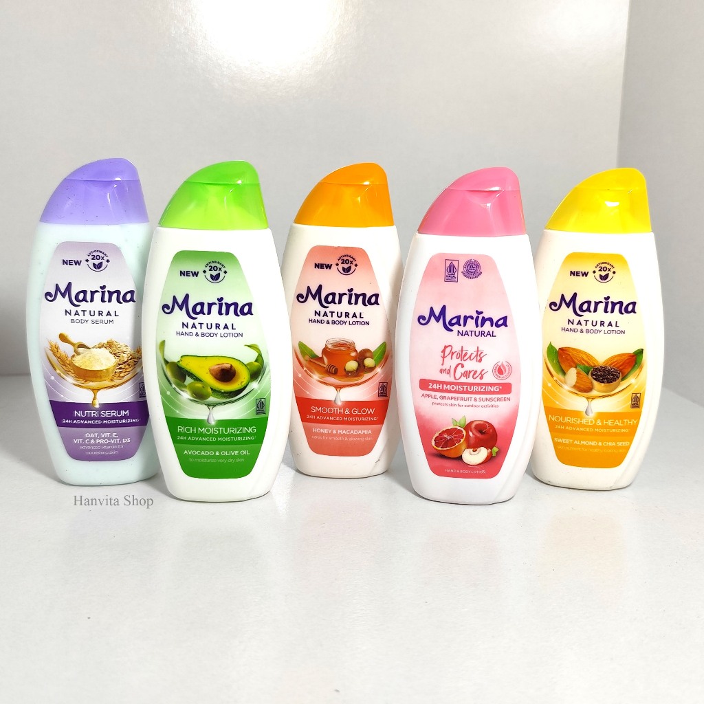 Jual Marina Body Lotion Marina Natural Hand and Body Lotion | Shopee ...