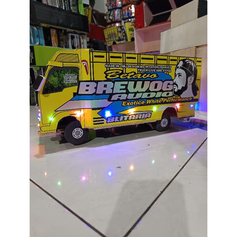Jual Miniatur truk sound horeg brewog audio | Shopee Indonesia