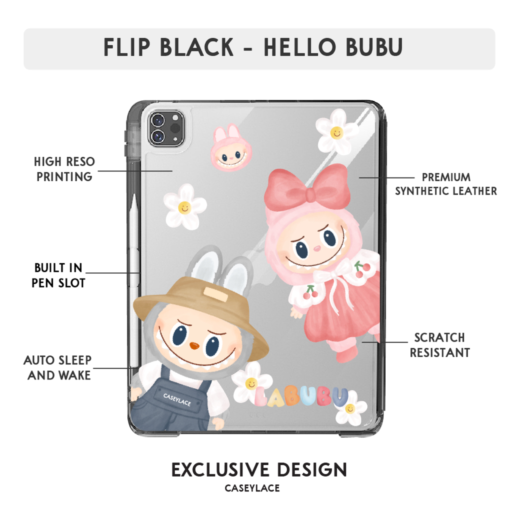 Jual Premium Flip Case BLACK - Labubu Colletion for tablet Samsung ...