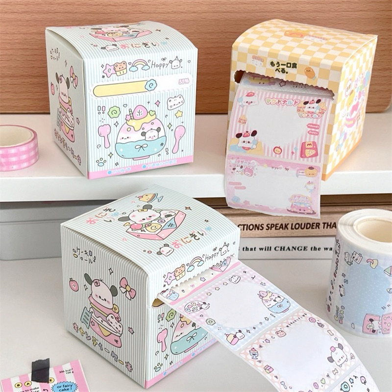 Jual PULL OUT STICKER STICKY NOTES MEMO ROLL BOX STICKER GULUNG #RY0 ...