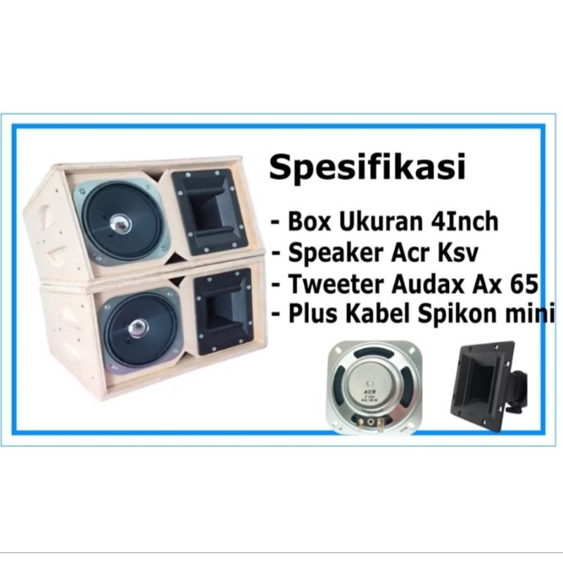 Jual Box Line Array 4 Inch Komplit Speaker Tweter Audax AX 65 Plus ACR ...