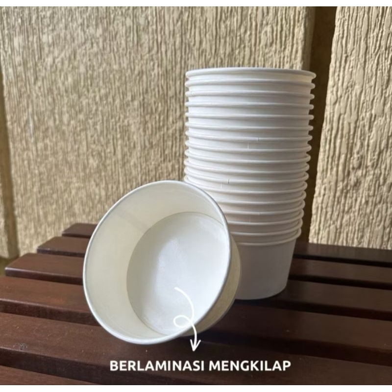 Jual PAPER BOWL PUTIH 650ML KAMIPACK (25PC) (BOWL SAJA/TUTUP DIJUAL ...
