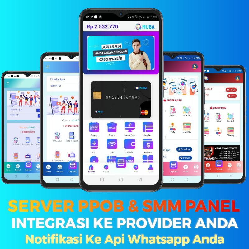 Jual PROVIDER PPOB & SMM PANEL 2025 + Notif Whatsapp | Shopee Indonesia