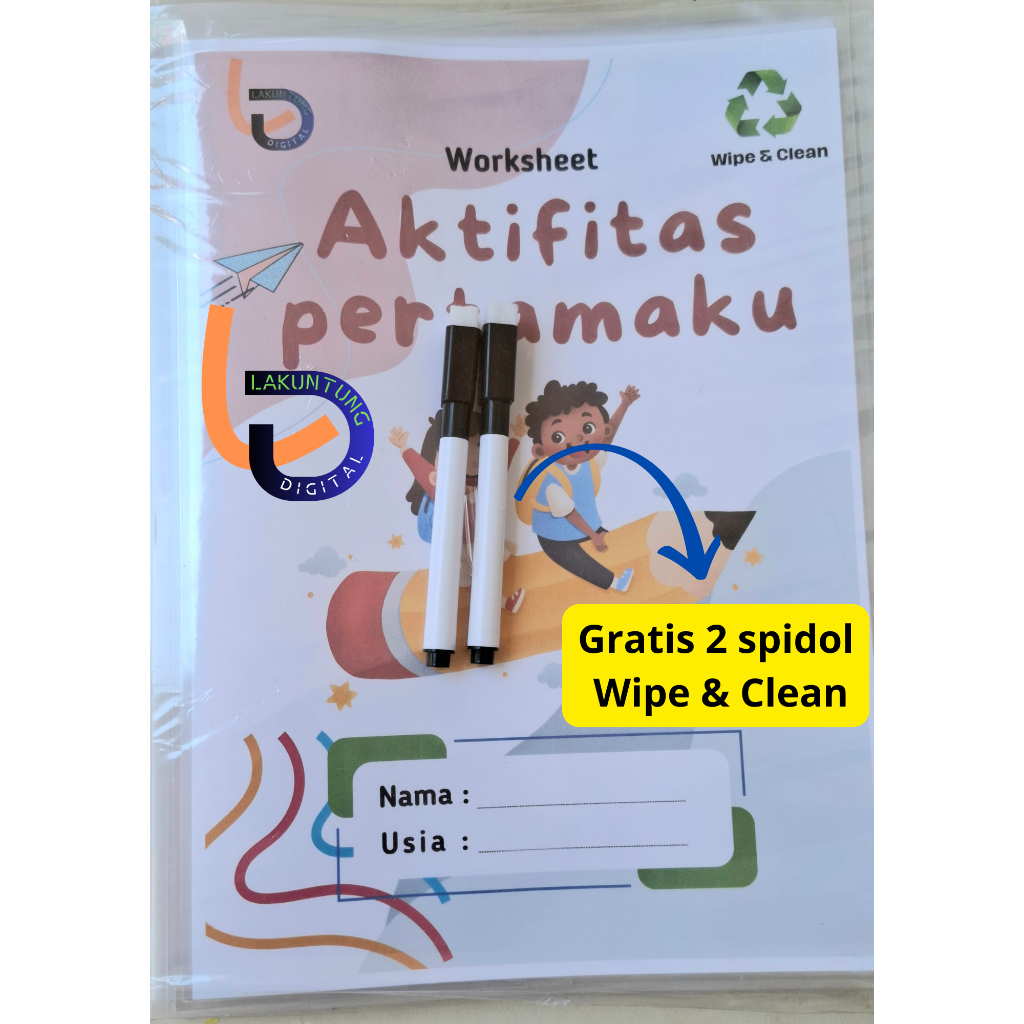 Jual Worksheet Buku Aktivitas Pertamaku untuk anak Pra TK PAUD bisa di ...