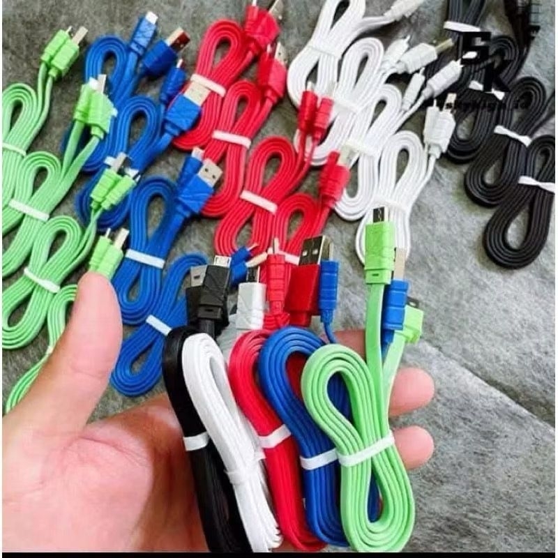 Jual KABEL MICRO USB WARNA MURAH 1 METER | Shopee Indonesia