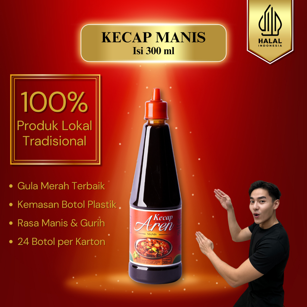 Jual Kecap Manis Kecap Aren isi 300 ml Kemasan Botol Plastik Eceran ...