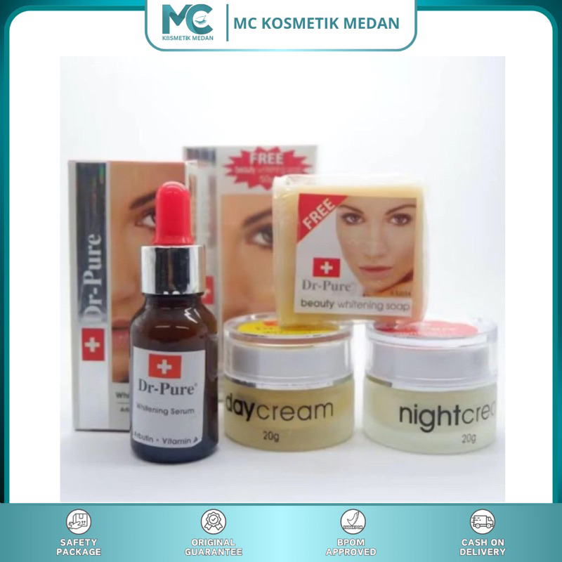 Jual DR PURE- PAKET SET + SERUM DRPURE ORIGINAL BPOM-(Cream DR PURE SET ...