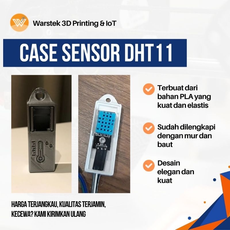 Jual Case Frame Sensor DHT11 Housing Casing Temperatur Kelembapan ...