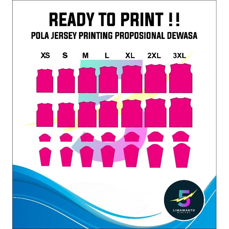 Jual POLA JERSEY DIGITAL PROPOSIONAL (COREL DRAW ) | Shopee Indonesia
