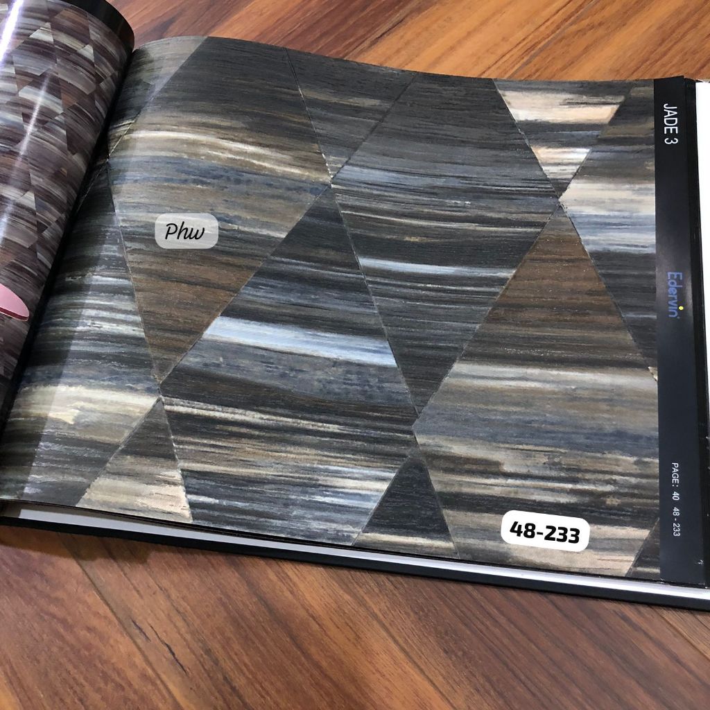 Jual WALLPAPER DINDING SEGITIGA MODERN SERAT KAYU GRADASI ABU HITAM ...