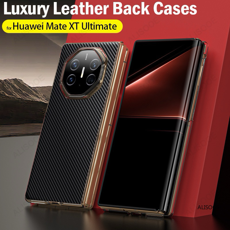 Jual Huawei Mate XT Ultimate Premium Carbon Fiber Leather Hard Cover ...