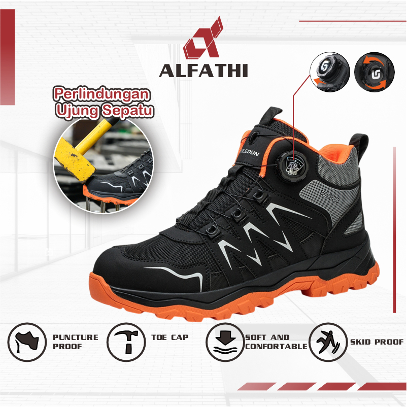 Jual [Promo] Sepatu Safety Sport Alfathi New Original By Tuledun ...