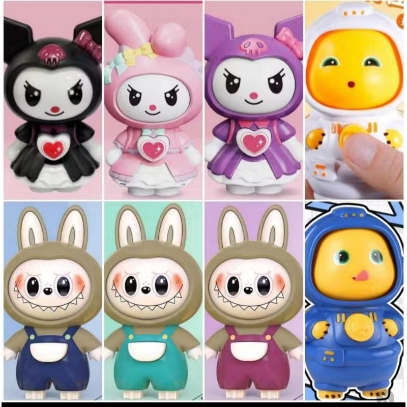 Jual Gantungan Boneka Labubu Berubah wajah/Labubu Face Swarp/Boneka ...