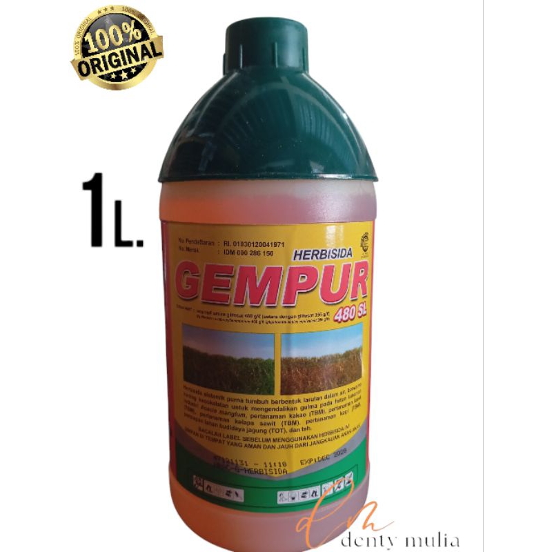 Jual GEMPUR 480SL herbisida sistemik purna tumbuh - kemasan 1 liter ...