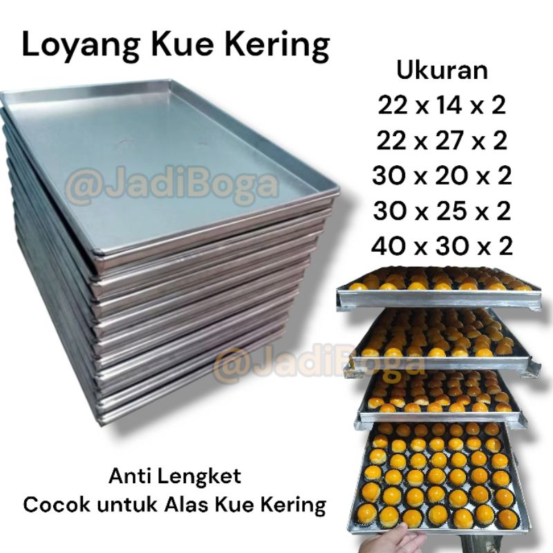 Jual Loyang Kue Kering | Baking Tray 40x30cm | Nampan Kue | Loyang Oven ...
