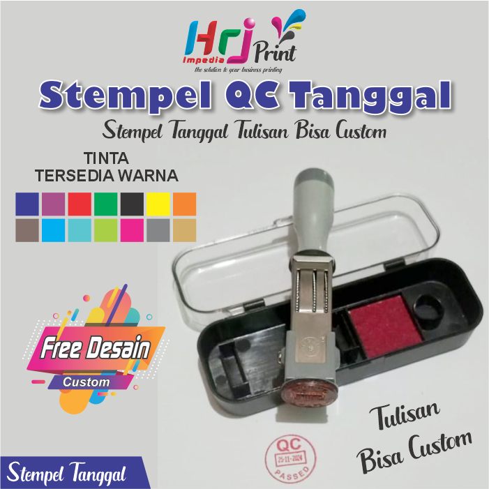 Jual Stempel QC Passed Dengan Tanggal | Stempel Tanggal Shiny QC Passed ...