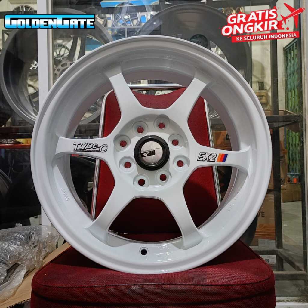 Jual Velg mobil r15 pcd 4x100 4x114 lebar 6,5 et38 white pen bisa untuk avanza jazz sigra dll ...