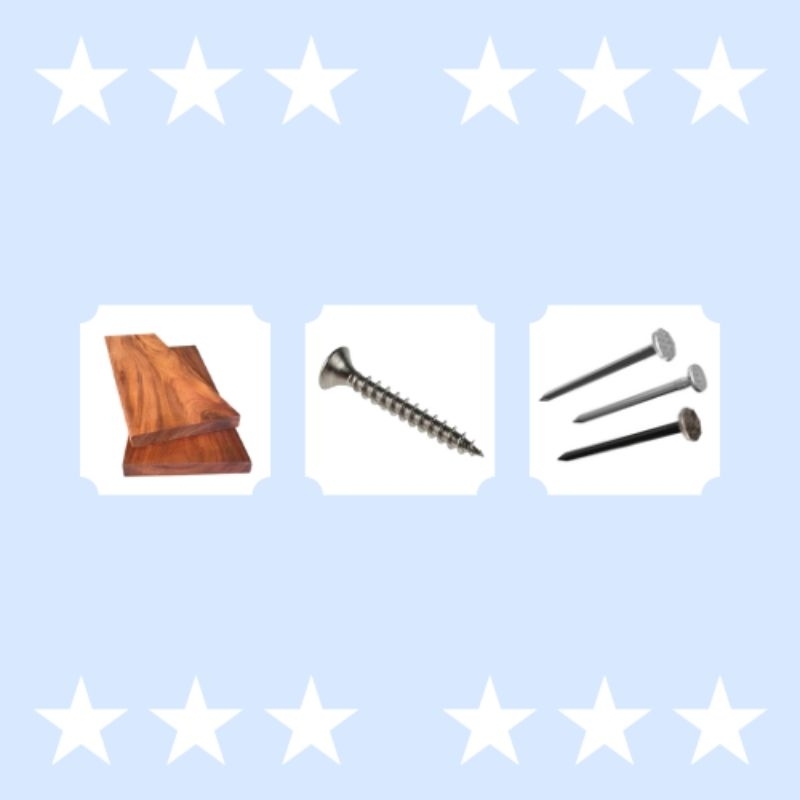 Jual 89 perlengkapan bangunan silo (nails, screws, wood panels ...