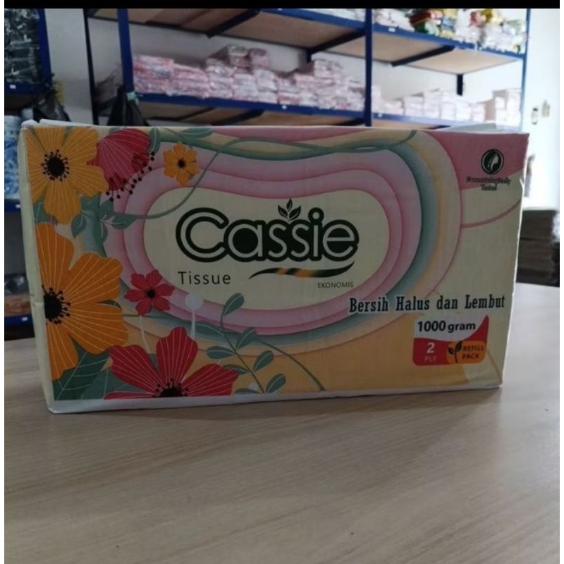 Jual TISU CASSIE EKONOMIS 1000 GR 2PLY (refill pack) | Shopee Indonesia