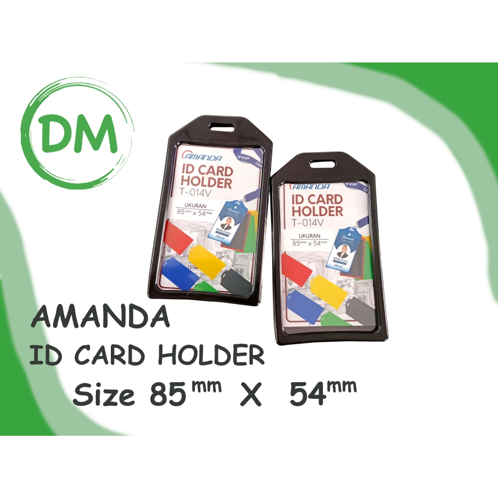 Jual ID CARD HOLDER T-014V amanda hitam | Shopee Indonesia